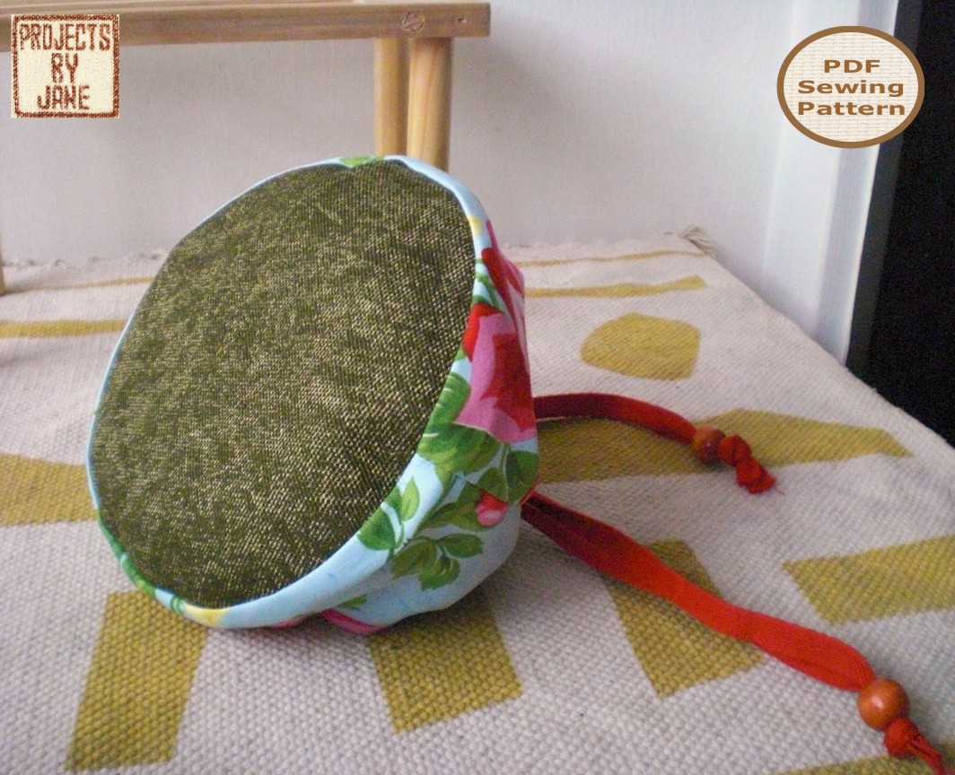 Reversible Drawstring Pouch - Pdf Bag Sewing Pattern on Luulla